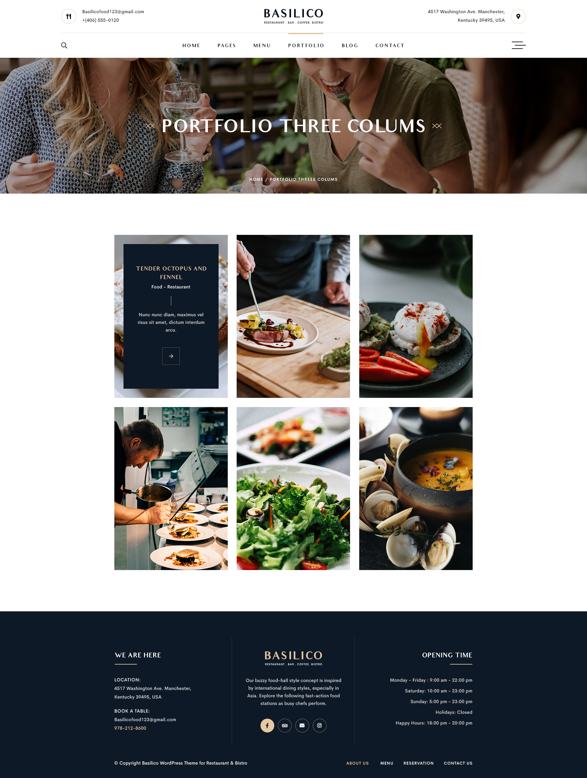 Basilico - Restaurant PSD Template by 7iquid | ThemeForest